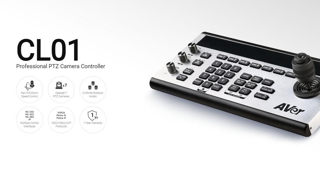 AVer CL01 Professional PTZ Camera Controller | AVer USA