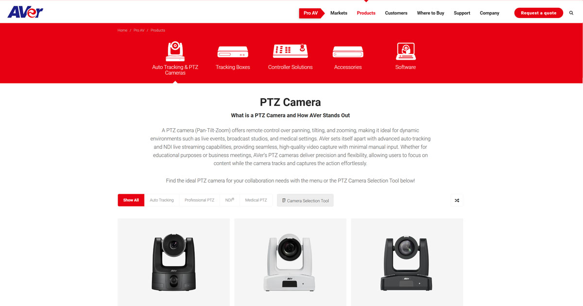 PTZ Camera | AVer USA