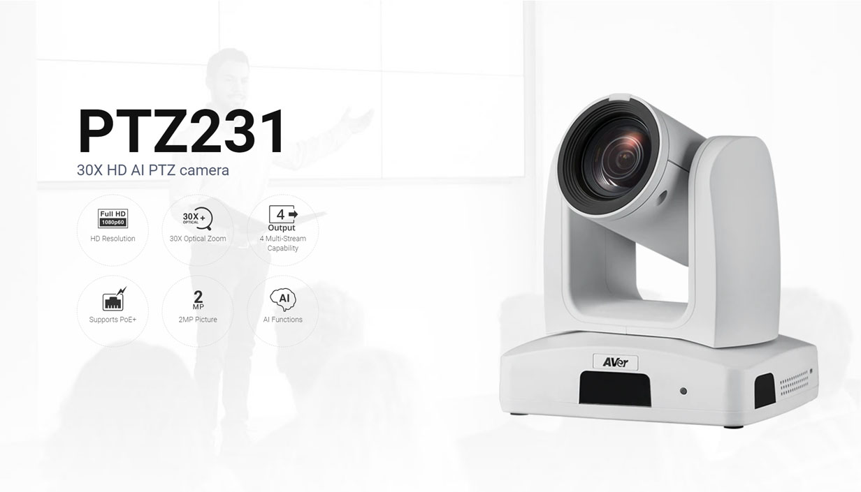 AVer PTZ231 30X HD AI PTZ Camera | AVer USA