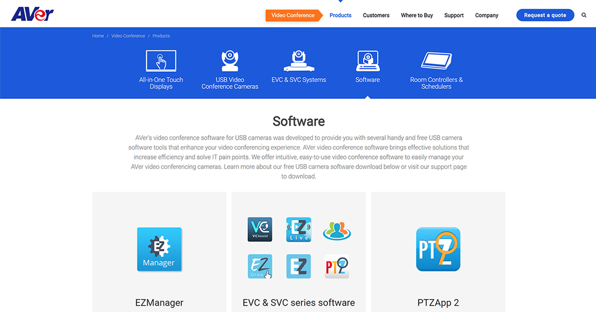 Software for USB Camera | Video Conference Software | AVer USA