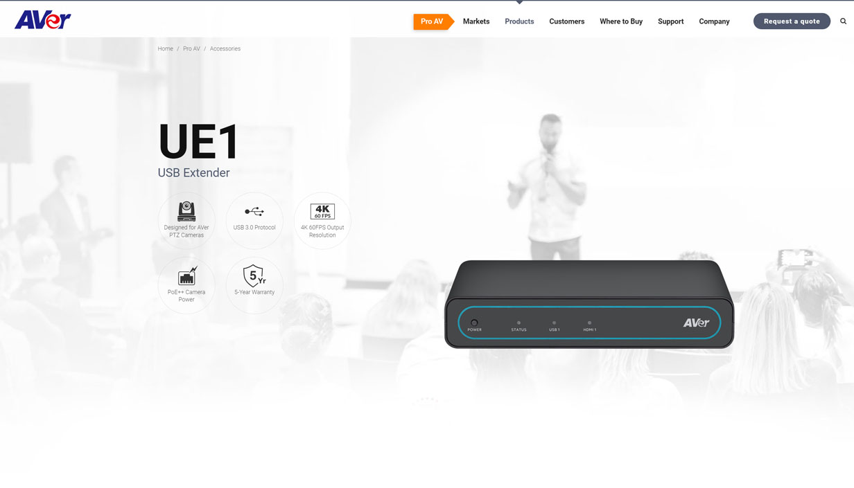 AVer UE1 - USB Extender | AVer USA