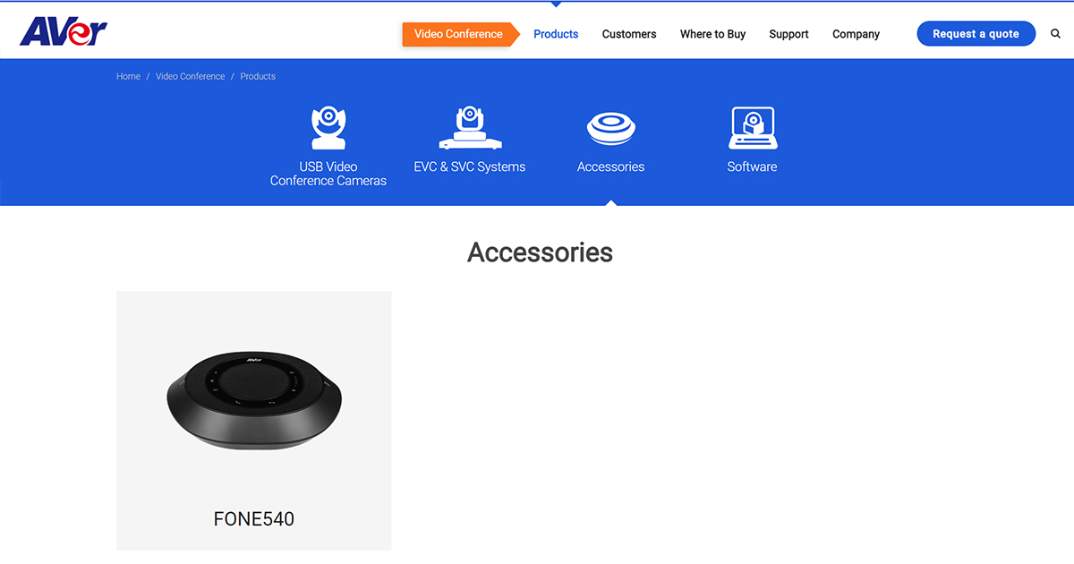 Accessories for USB Camera, Video Conference Accessories | AVer USA